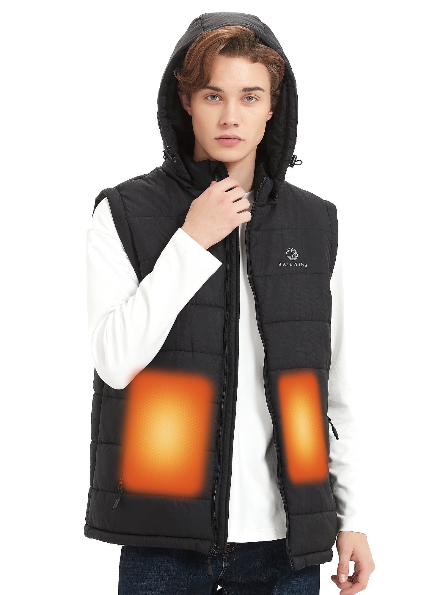 Sailwind Men's Lightweight Heated Vest Smart Electric Rechargeable ...