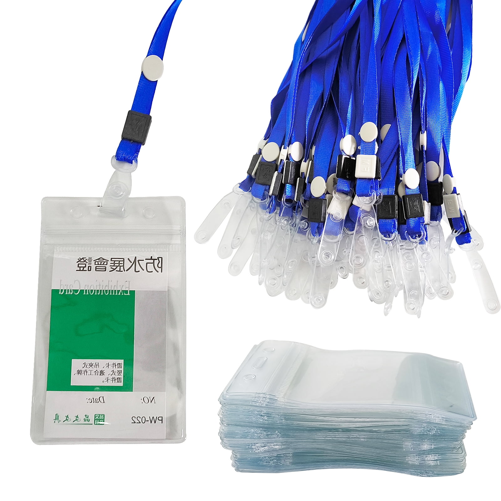 Saim 112*70mm with ID 50 Pack of Premium Name Tag Badge Holders with ...