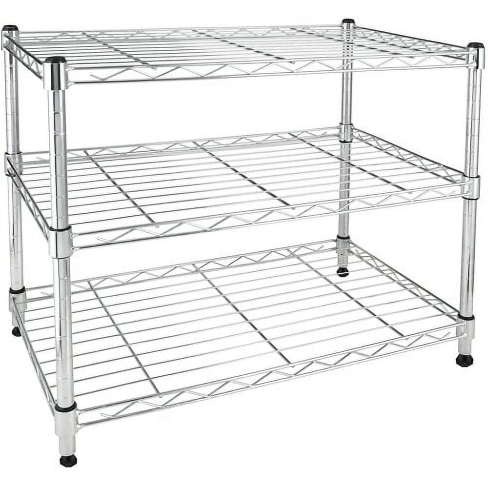 Saim 3-Tier Storage Shelves, Heavy Duty Metal Shelves Wire Rack ...