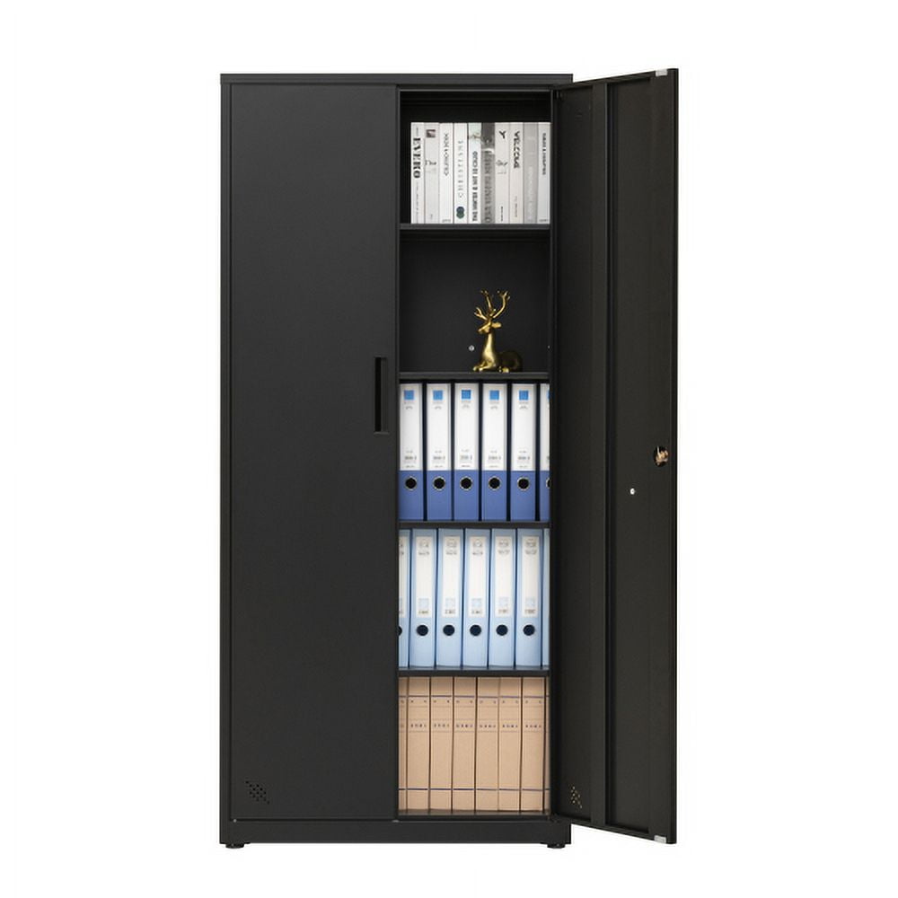 Saim 68.9" High Storage Cabinet Cupboard Cabinet Lockable Kitchen ...