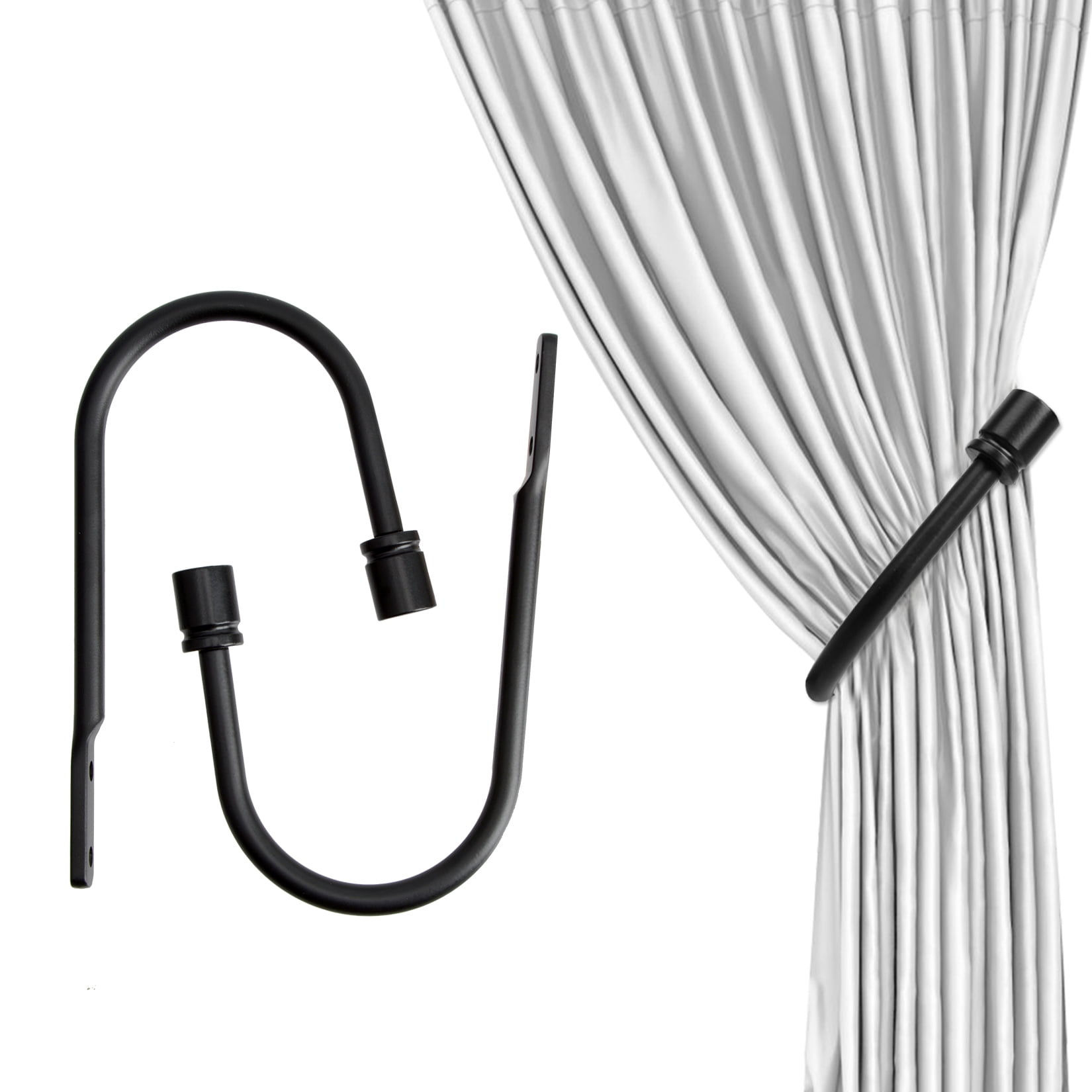 Saim Curtain Holdbacks, 2 Pack Curtain Holders Homes and Gardens ...