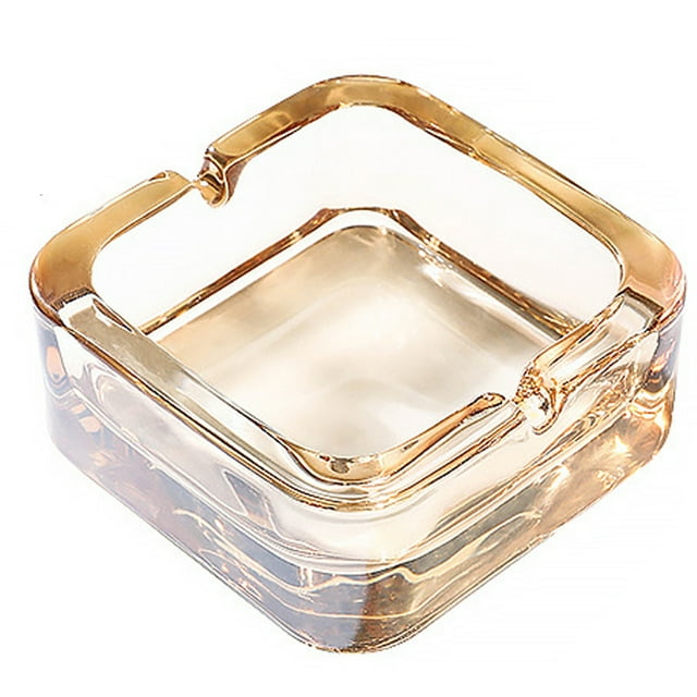 Saim Glass Large Cigar Ashtrays for Cigarettes, 1 Pcs Decorative Clear ...