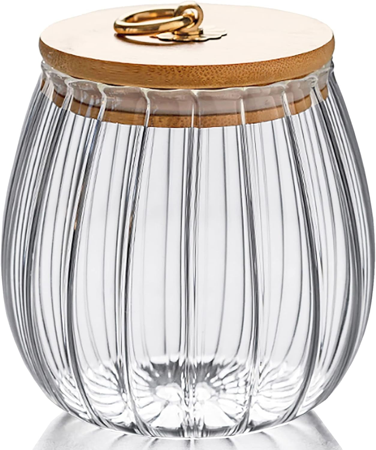 Saim Glass coffee nut jar, sealed storage jar, petal decorative ...