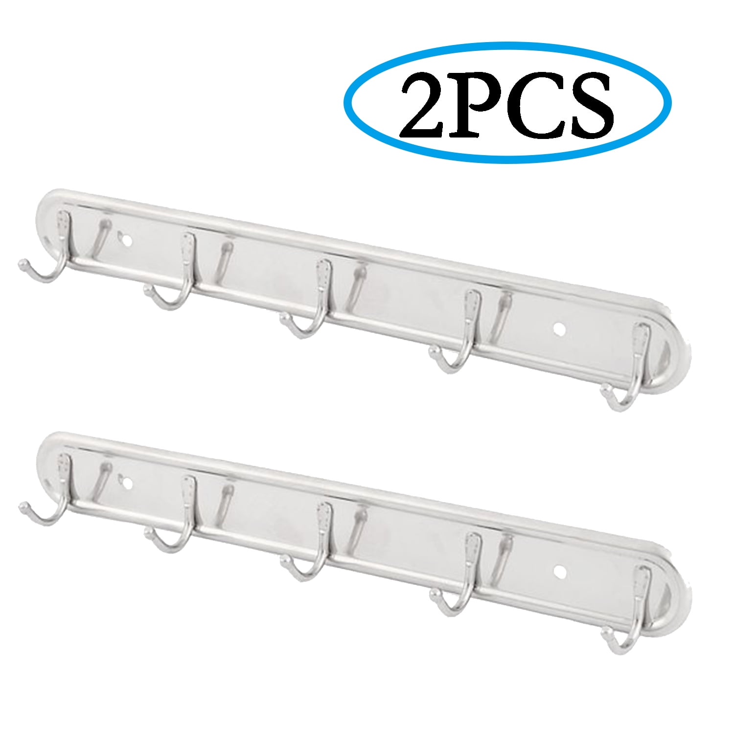 Saim Multi-Decorative Wall-Mount Coat Rack, 5 Hooks, 12 Inch Towel Hat ...