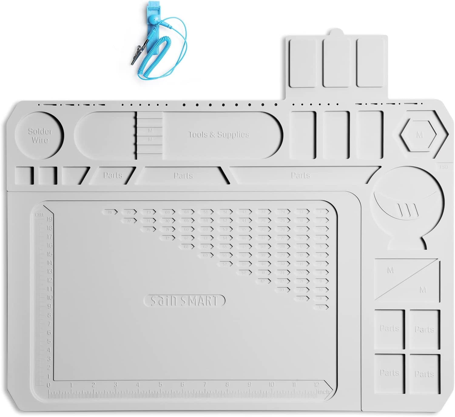 SainSmart Magnetic Repair Work Mat, 20 x 14 Inch Large Silicone ...