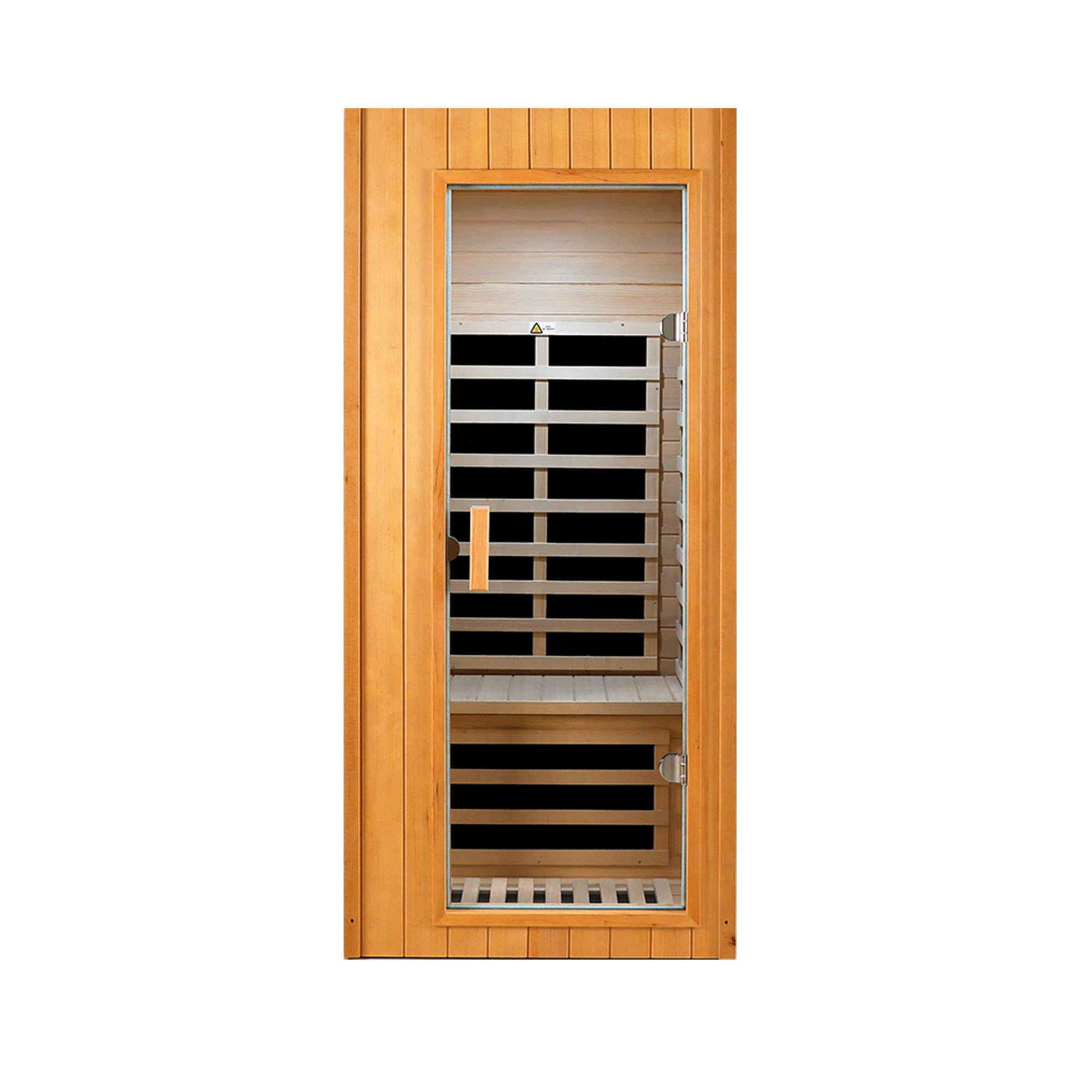 SainSpeed Far Infrared Sauna Room, 1300W Indoor Home Hemlock Wooden ...
