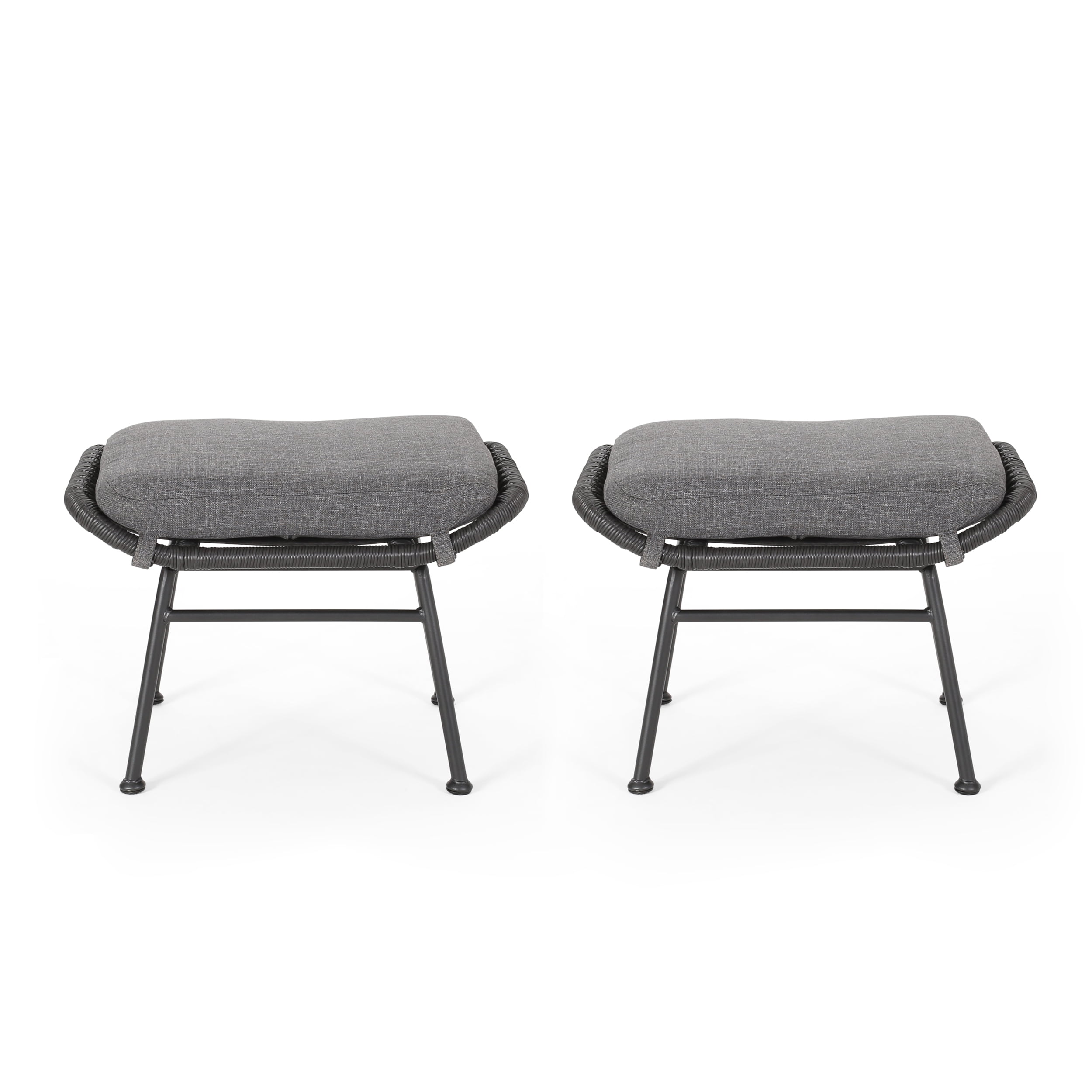 SainSpeed Upholstered Montana Ottoman Foot Rest, Small Boho Modern Foot ...
