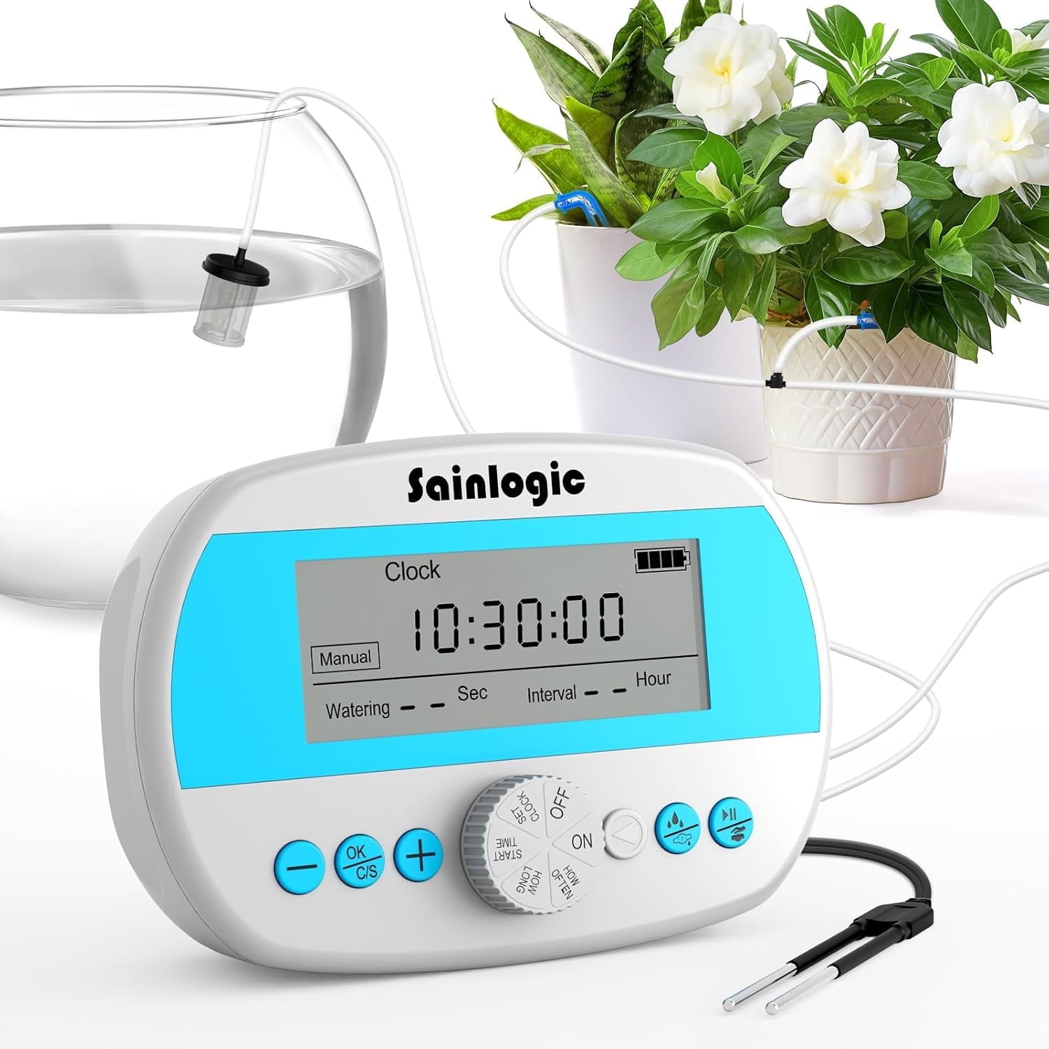 Sainlogic Automatic Plant Waterer for 15 Potted Plants, Smart Self ...