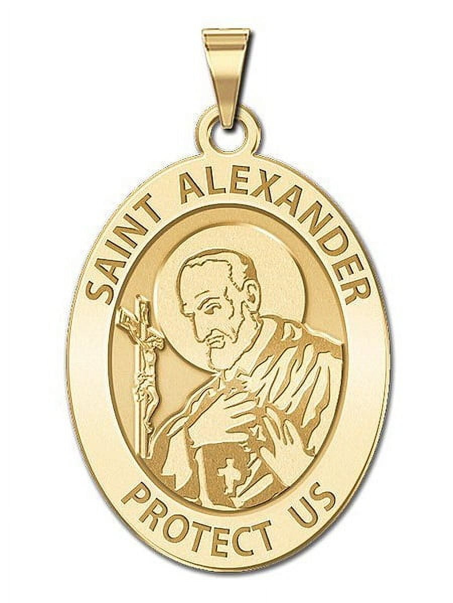 Saint Alexander of Constantinople Oval Religious Medal 1/2 X 2/3 Inch ...