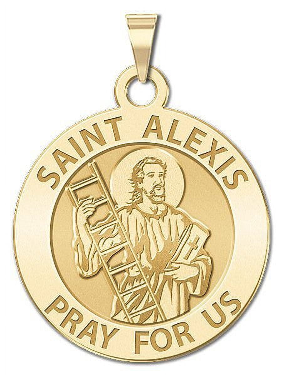 Saint Alexis Round Religious Medal - 1 Inch Size of a Quarter -Solid ...
