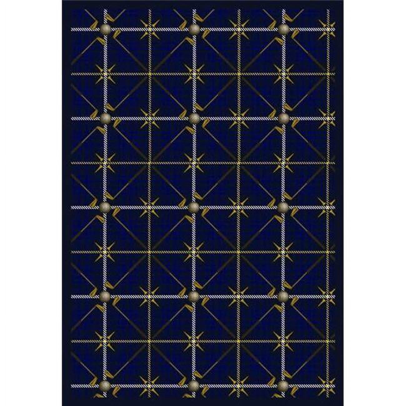 Saint Andrews Seaside Blue 5 ft.4 in. x 7 ft.8 in. WearOn Nylon Machine ...