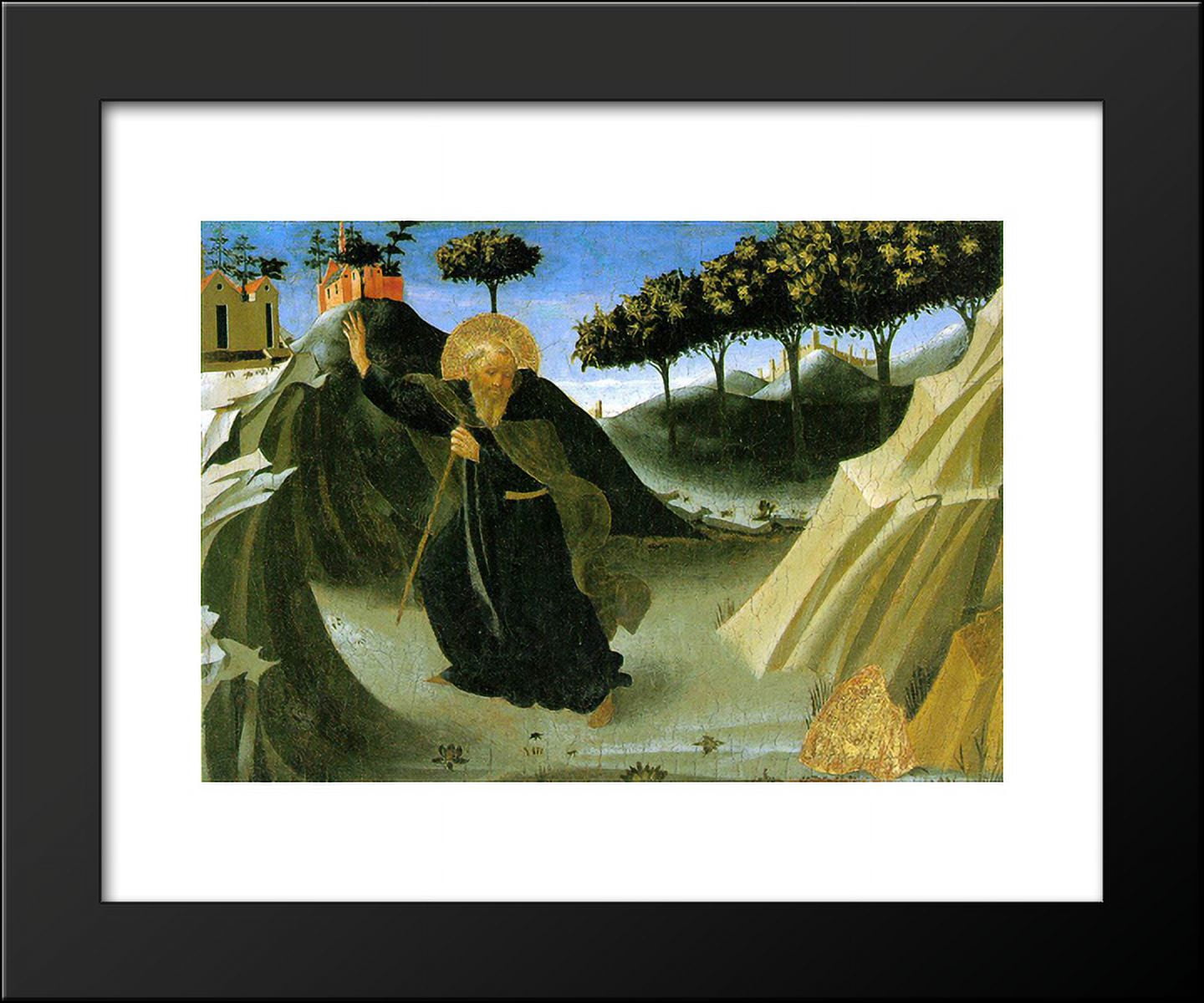 Saint Anthony the Abbot Tempted by a Lump of Gold 20x24 Framed Art ...