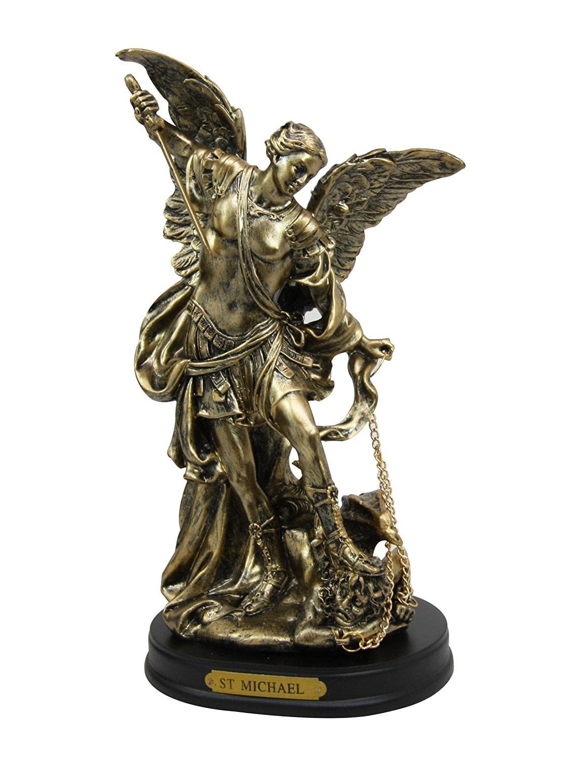 Saint Archangel Michael Slaying Lucifer Decorative Figurine 8"H ...