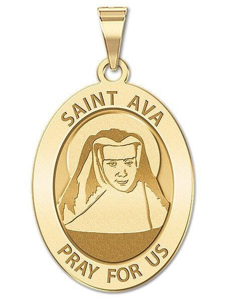 PicturesOnGold.com Saint Ava Oval Religious Medal Female Adult - Oval ...