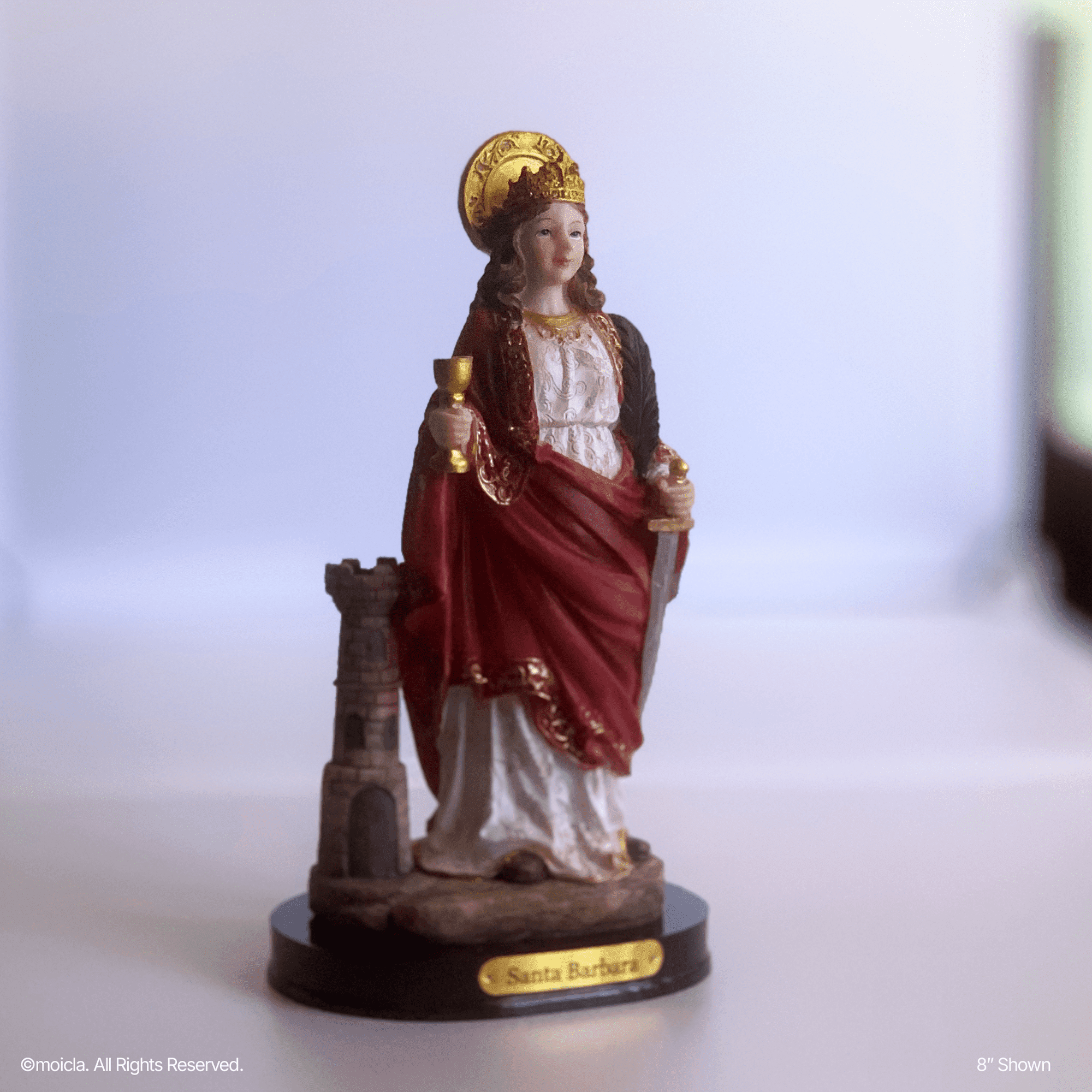Saint Barbara Resin Statue - 8" Catholic Figurine | Santa Barbara ...