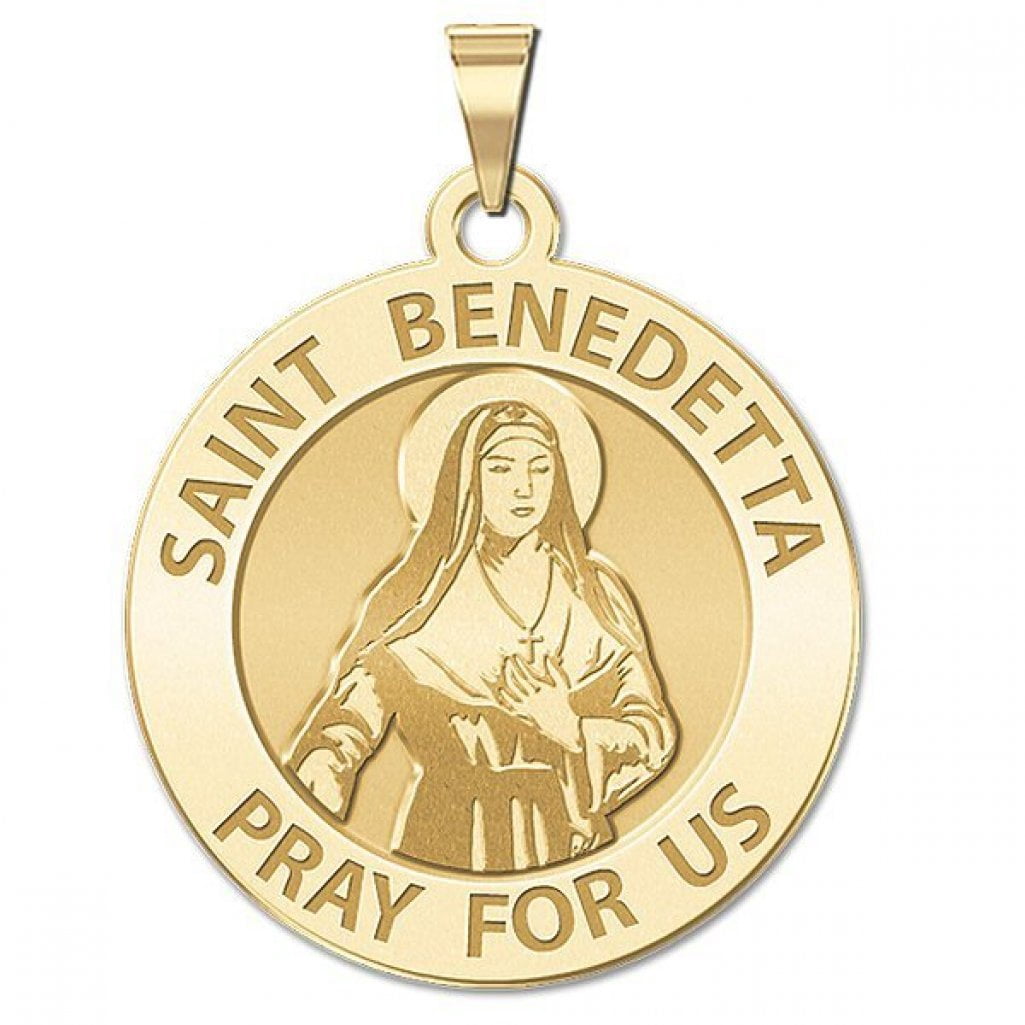 Saint Benedetta Cambiagio Frassinello Round Religious Medal 2/3 in Size ...