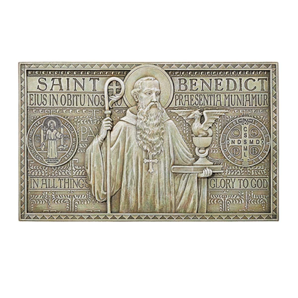 Saint Benedict Garden Wall Plaque, 12 Inch - Walmart.com