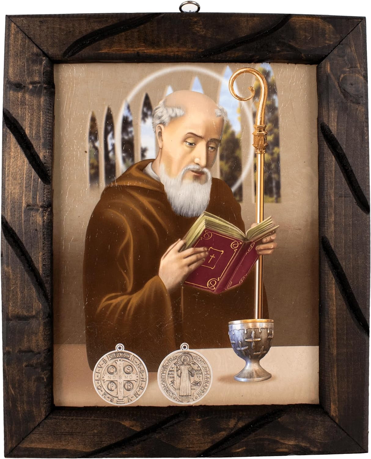 Saint Benedict in frame, Oil painting, 24''x36'', 13''x18'', 10''x12 ...