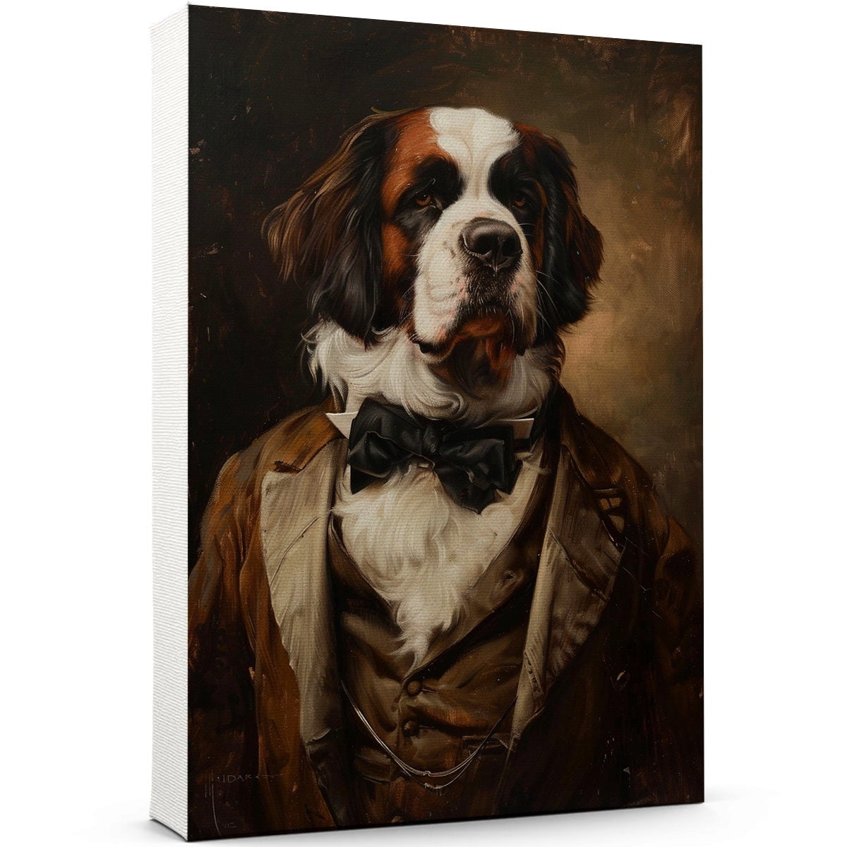 Saint Bernard Dog Canvas - Father Gifts - Father Day Gifts - Saint ...