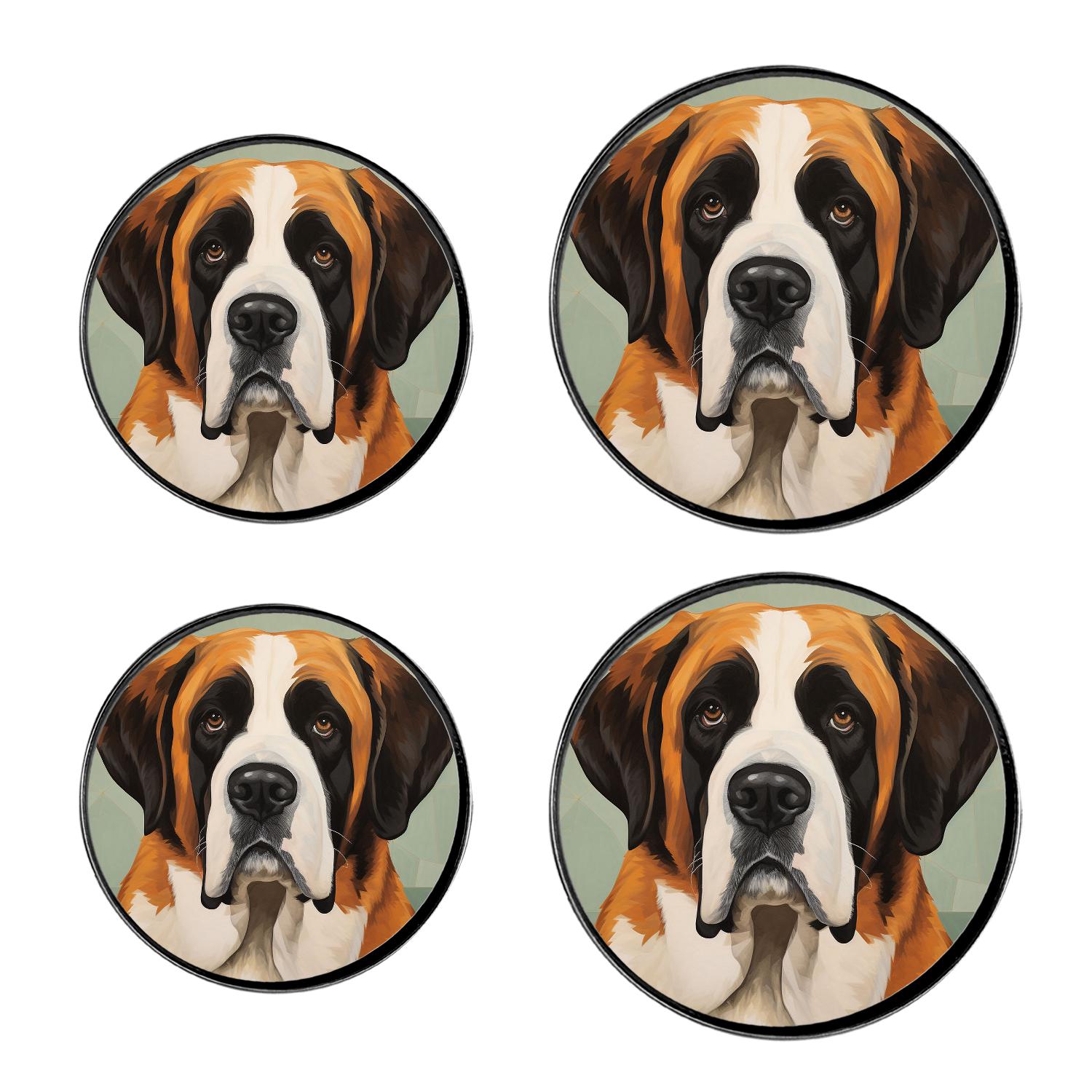 Saint Bernard Dog Multicolor Stove Burner Covers Set,Gas Stove Burner ...