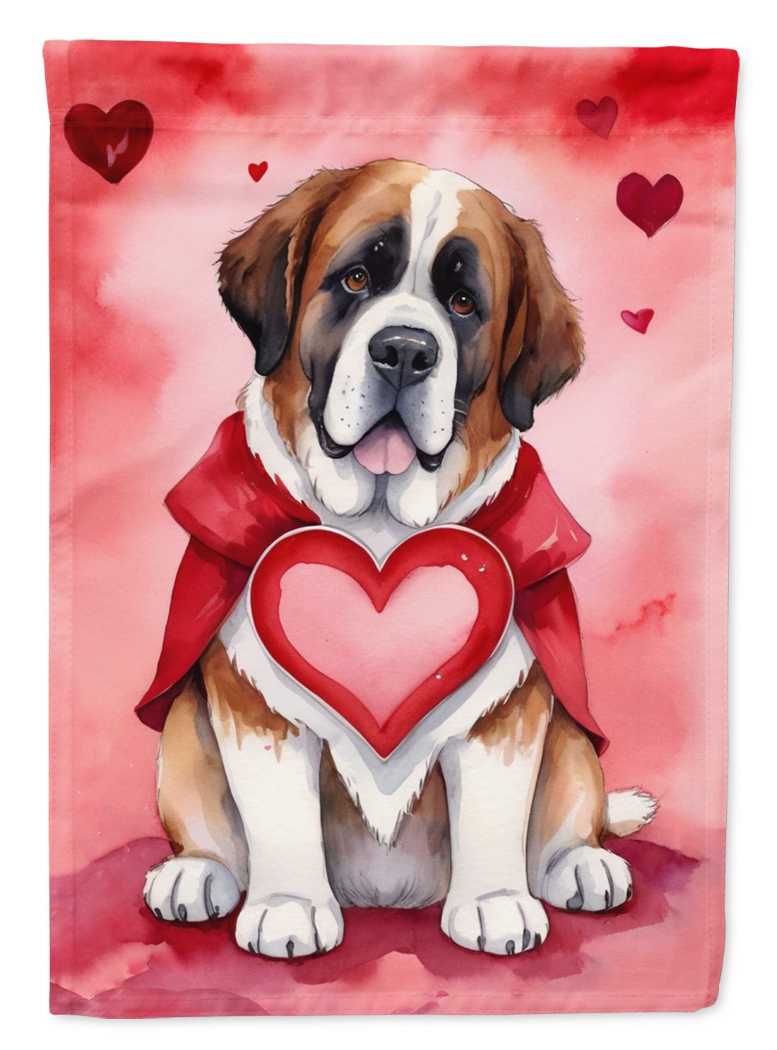 Saint Bernard My Valentine Garden Flag 11.25 in x 15.5 in - Walmart ...