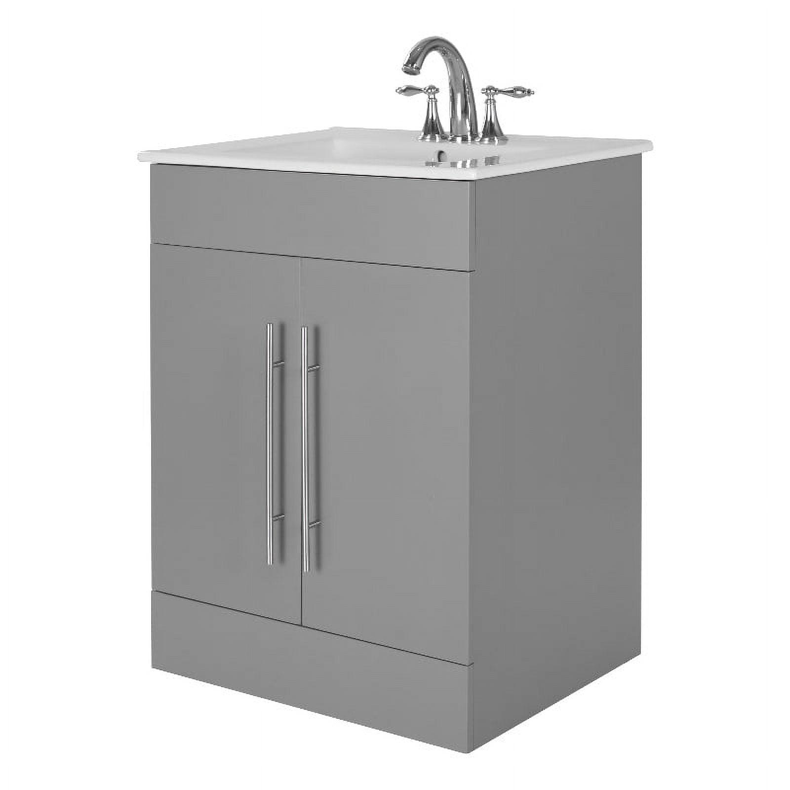 Saint Birch 24" Modern Plastic Bathroom Vanity with Top and Sink in ...