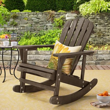 GARDEN Classic Plastic Adirondack Porch Rocking Chair, Red - Walmart.com