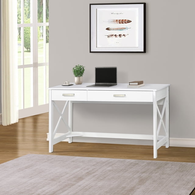 Saint Birch Alaska 47" Two Drawers Writing Desk - Walmart.com