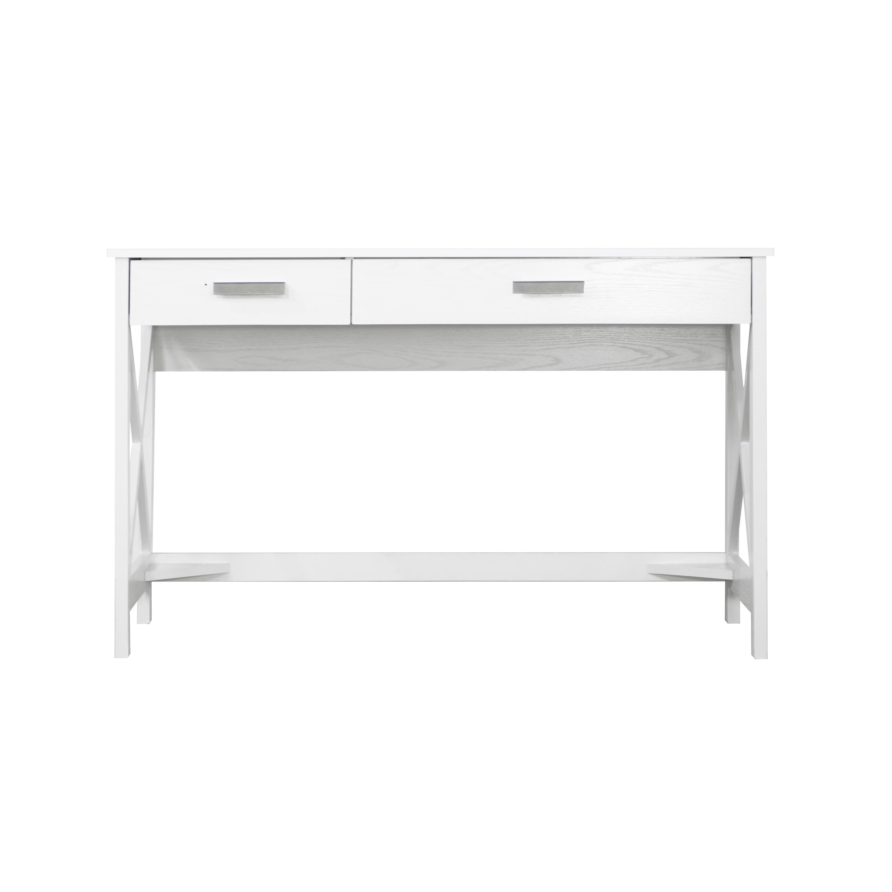 Saint Birch Alaska 47" Two Drawers Writing Desk, Computer Wood Study ...