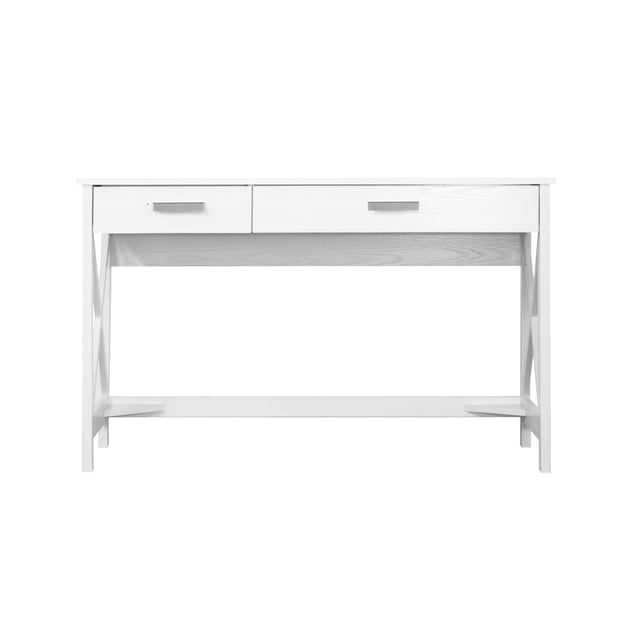 Saint Birch Alaska 47" Two Drawers Writing Desk, Computer Wood Study ...