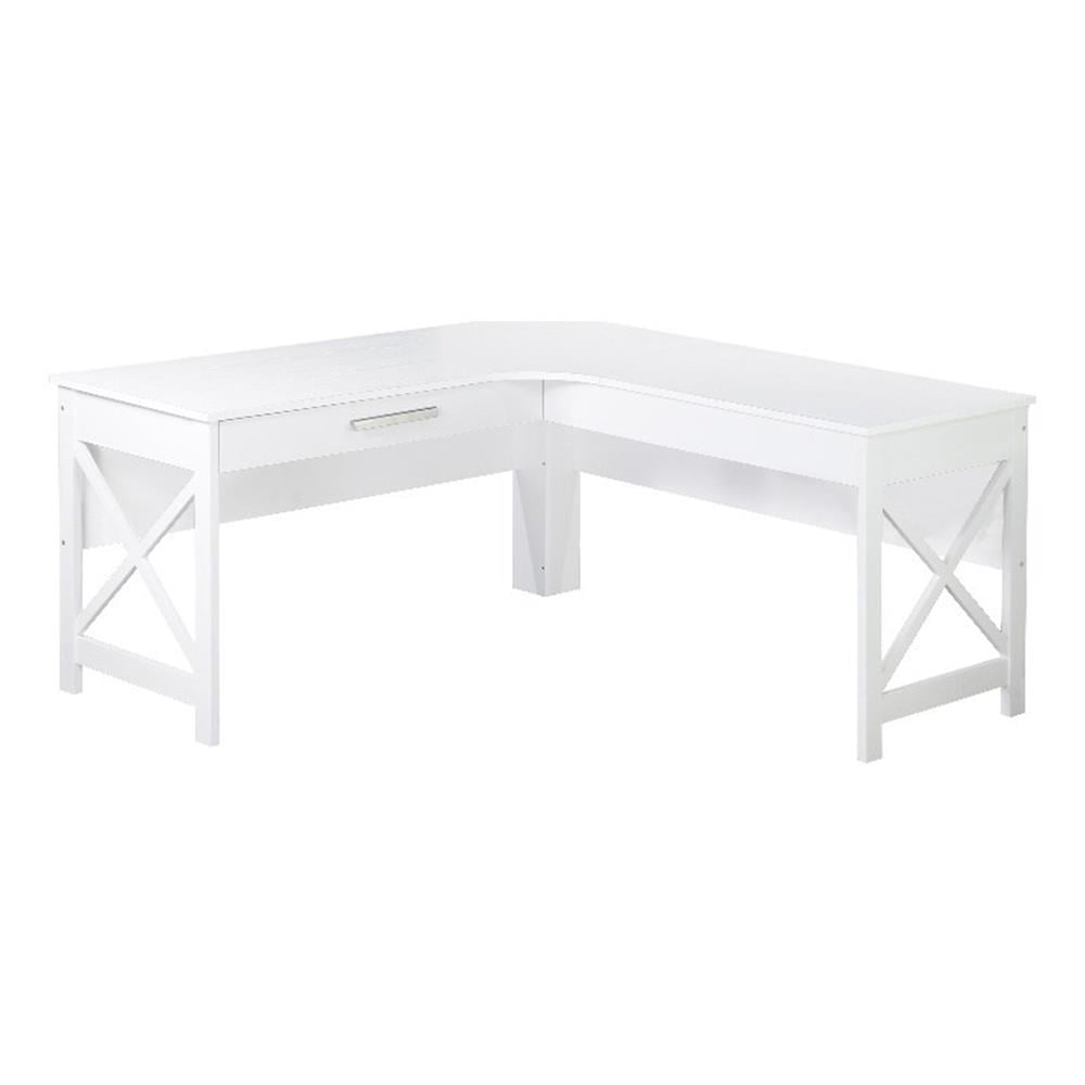 Saint Birch Alaska Spacious L-Shaped Computer Desk with Drawer for ...
