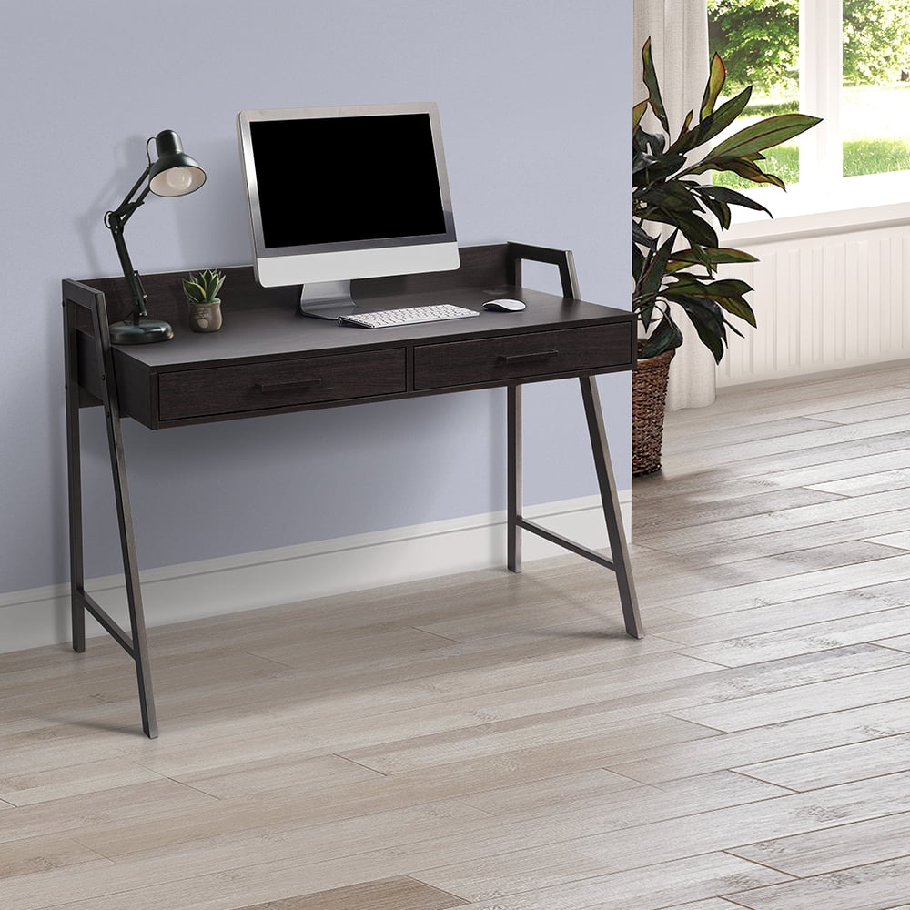 Saint Birch Fenton Metal Black Writing Desk - Walmart.com