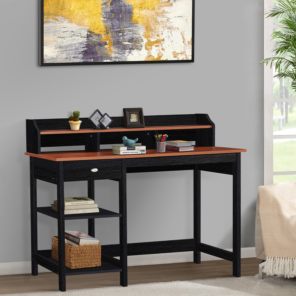 Saint Birch Finley Wood Black Writing Desk - Walmart.com