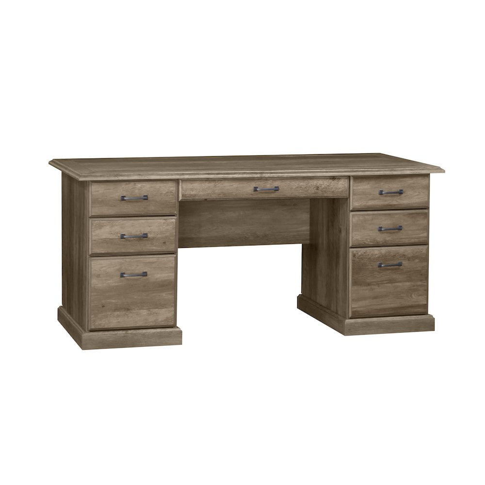 Saint Birch Honduras 65" Executive Desks in Rustic Oak - Walmart.com