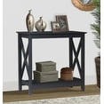 Saint Birch Lambert Rustic Entryway Farmhouse Sofa Console Table, Black ...