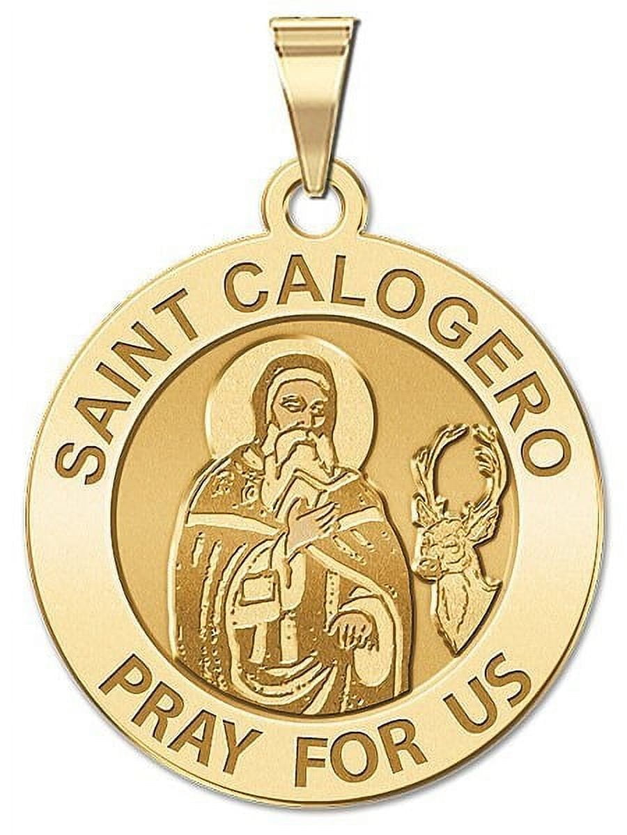 Saint Calogero of Agrigento Religious Medal - - 1 Inch Size of a ...
