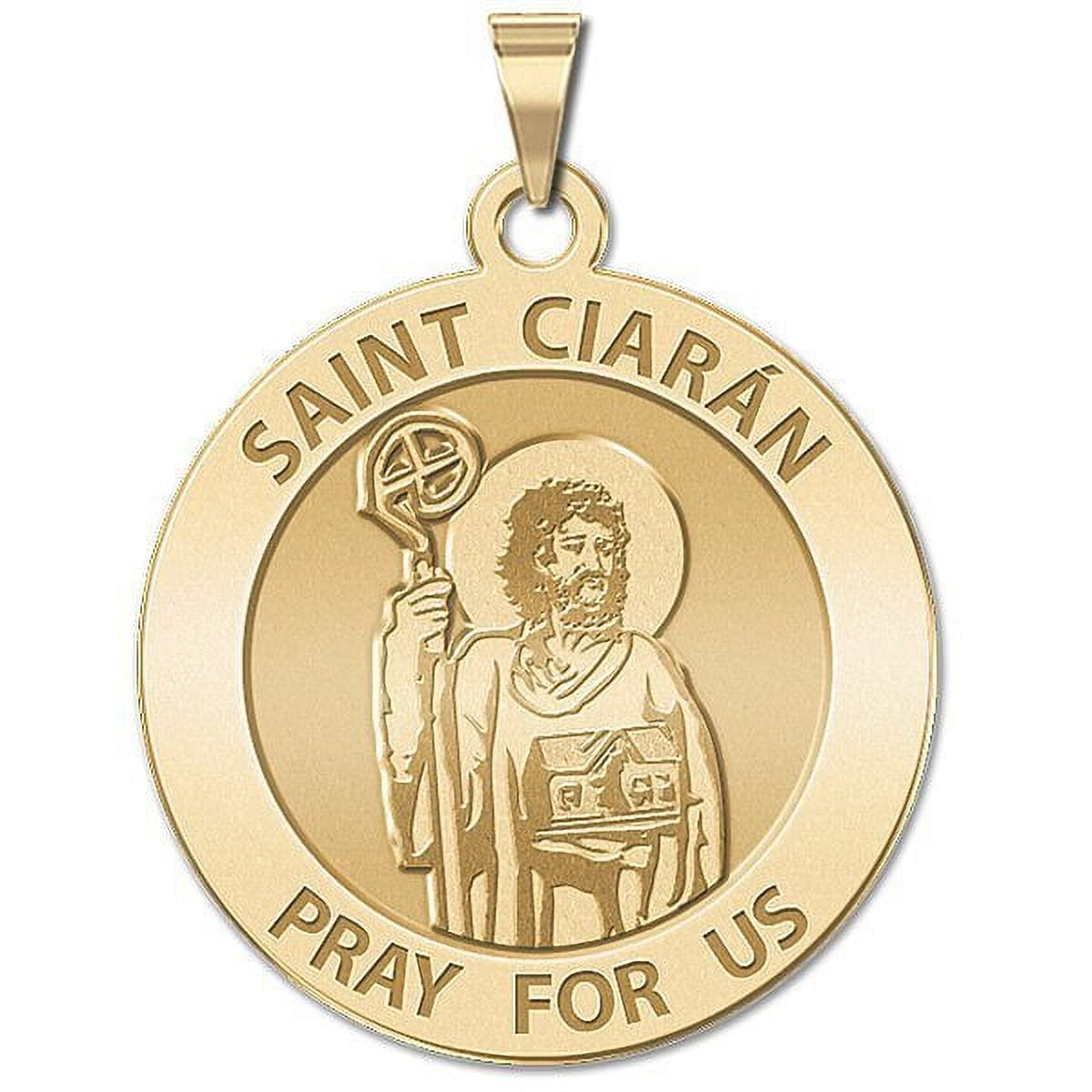 PicturesOnGold.com Saint Ciaran Round Religious Medal Female Adult - 1 ...