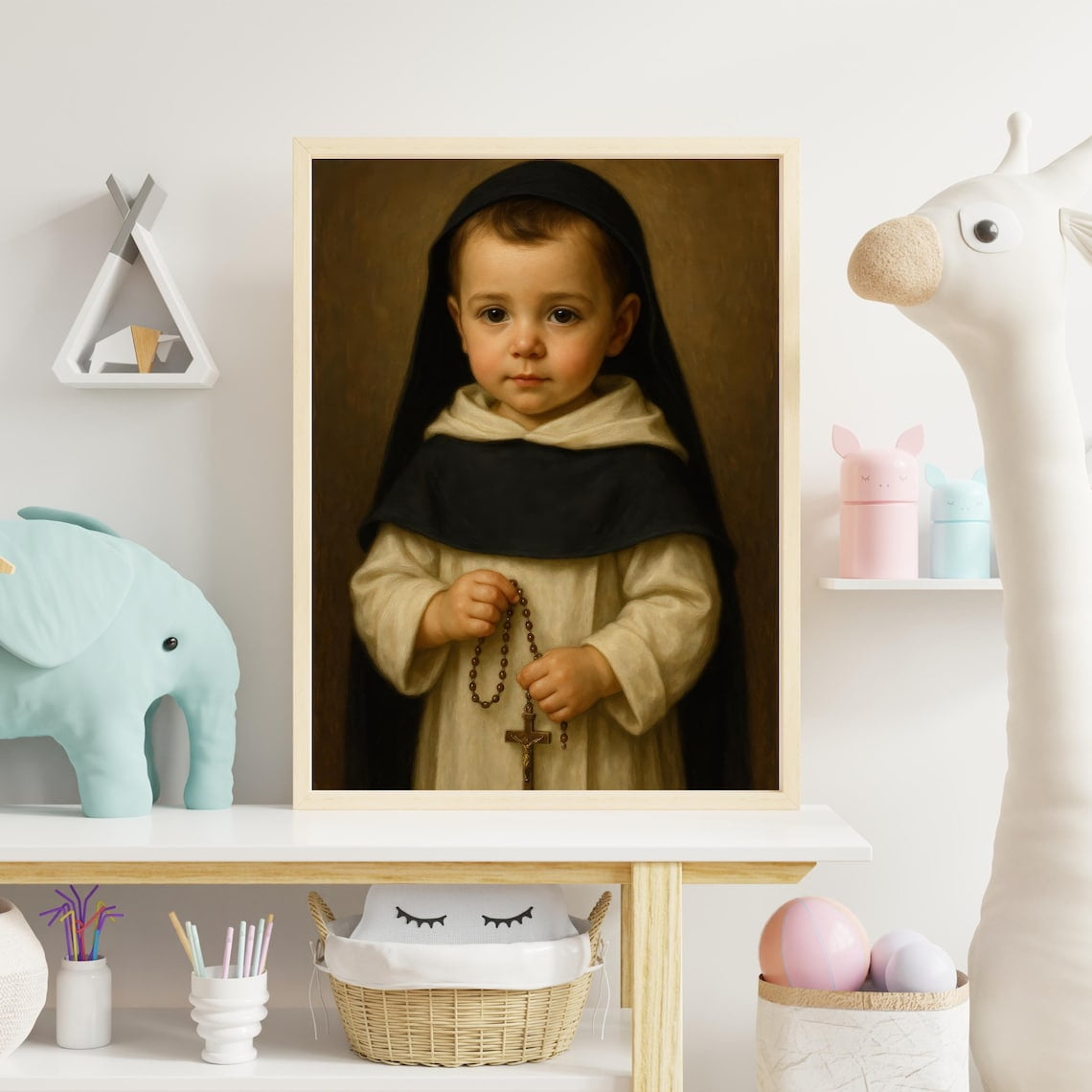 Saint Dominic Downloadable Print: Catholic Nursery Decor, Rosary Gift ...