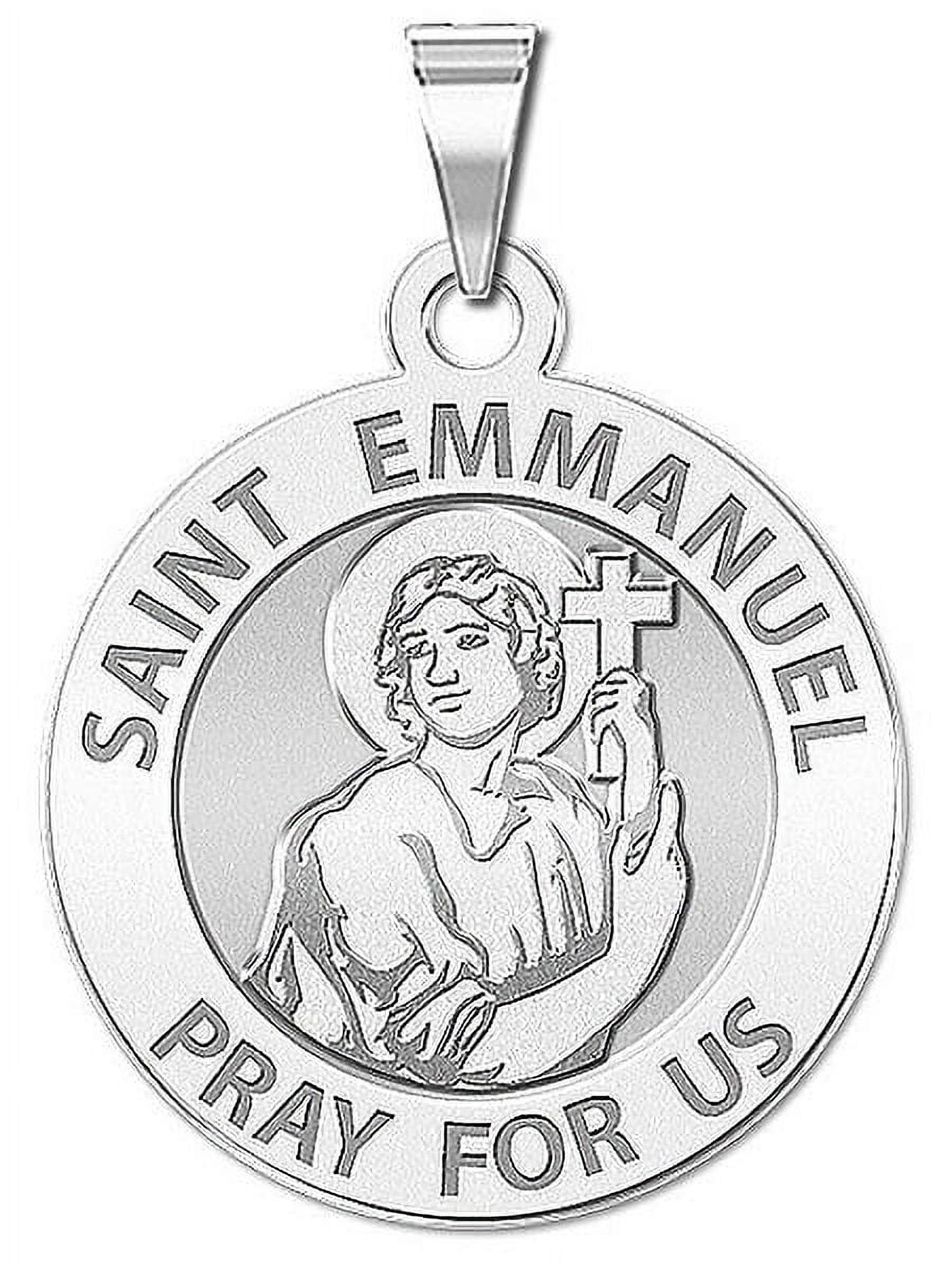 PicturesOnGold.com Saint Emmanuel Religious Medal - 1 inch Size of a ...
