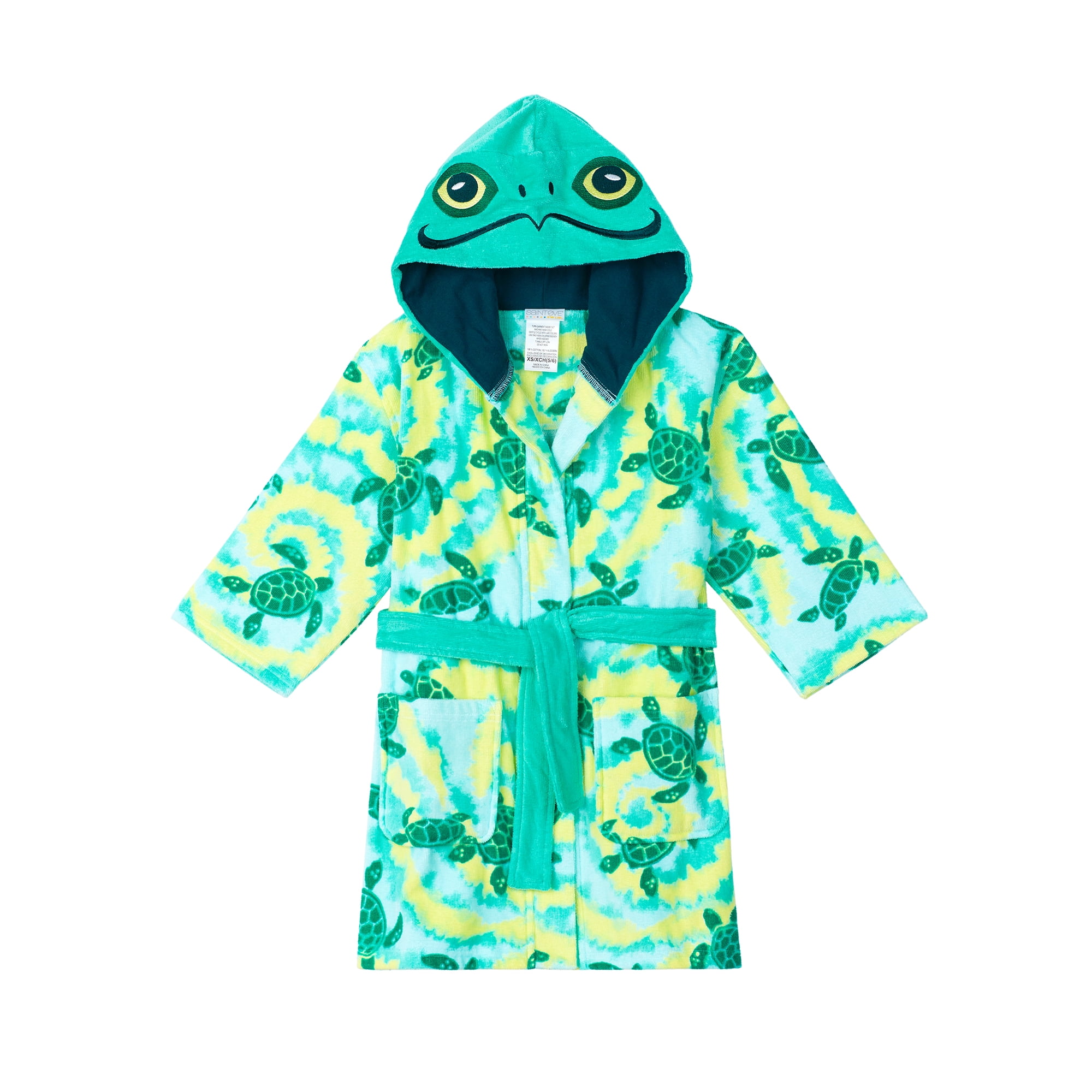 Saint Eve Kids Hooded Terry Swim and Beach Cover Up Robe for Boys and ...