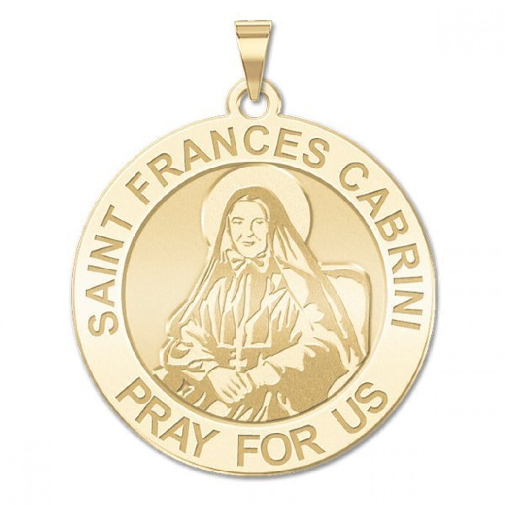 Saint Frances Cabrini Religious Medal - 2/3 Inch Size of Dime, Solid ...