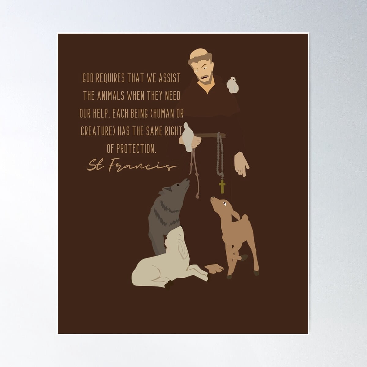 Saint Francis Of Assisi, Francis Of Assisi, Friar, San Francesco Poster ...