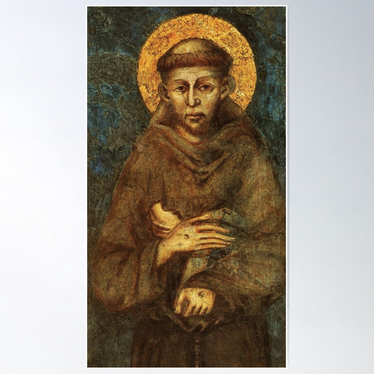 Saint Francis Of Assisi Poster Wall Art, Modern Wall Decor For Living ...