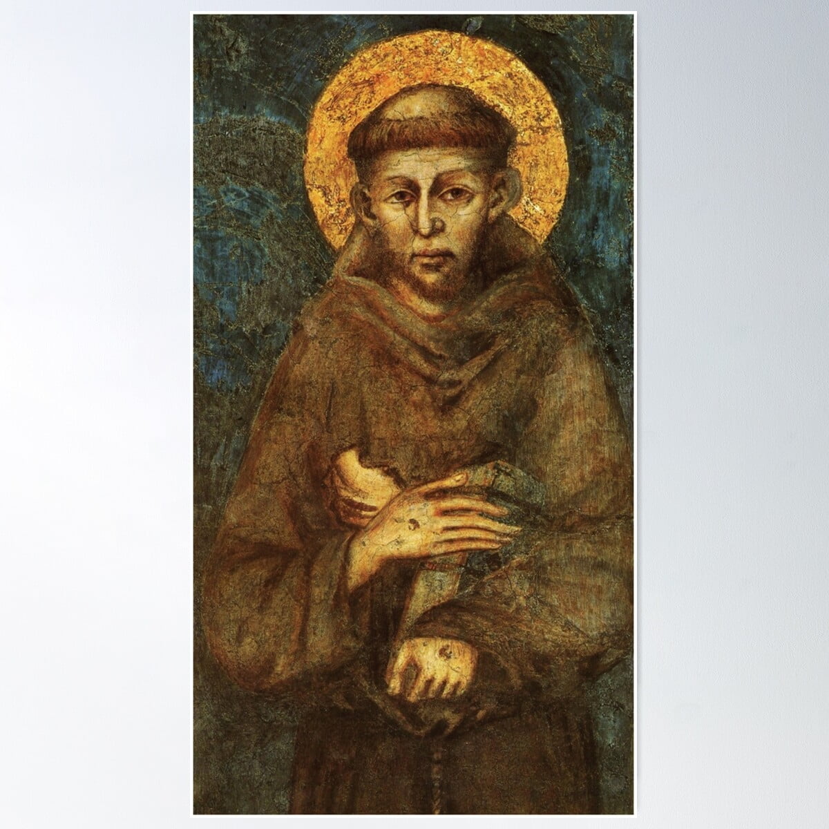 Saint Francis Of Assisi Poster Wall Art, Modern Wall Decor For Living ...