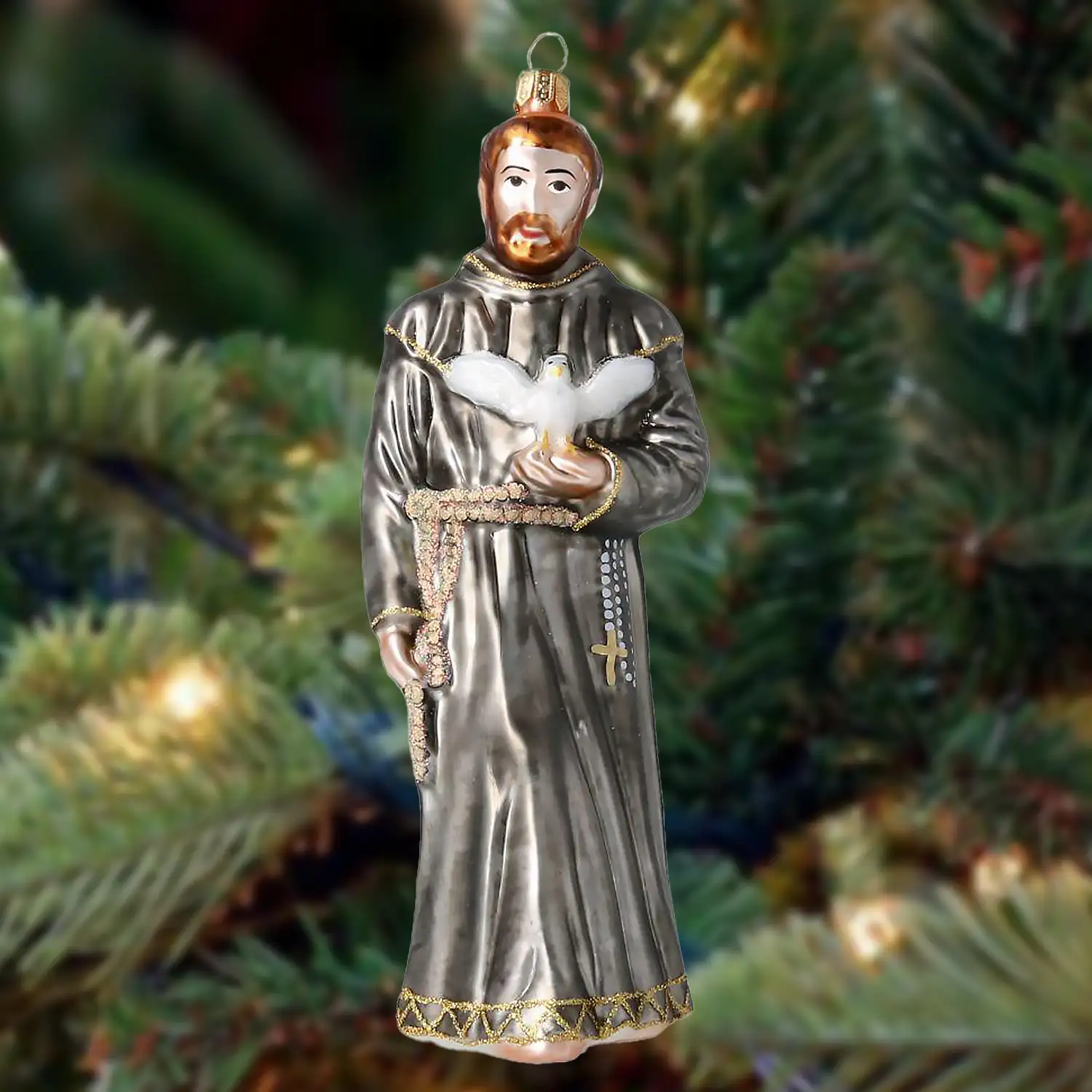 Saint Francis of Assisi in silver cloak - Walmart.com