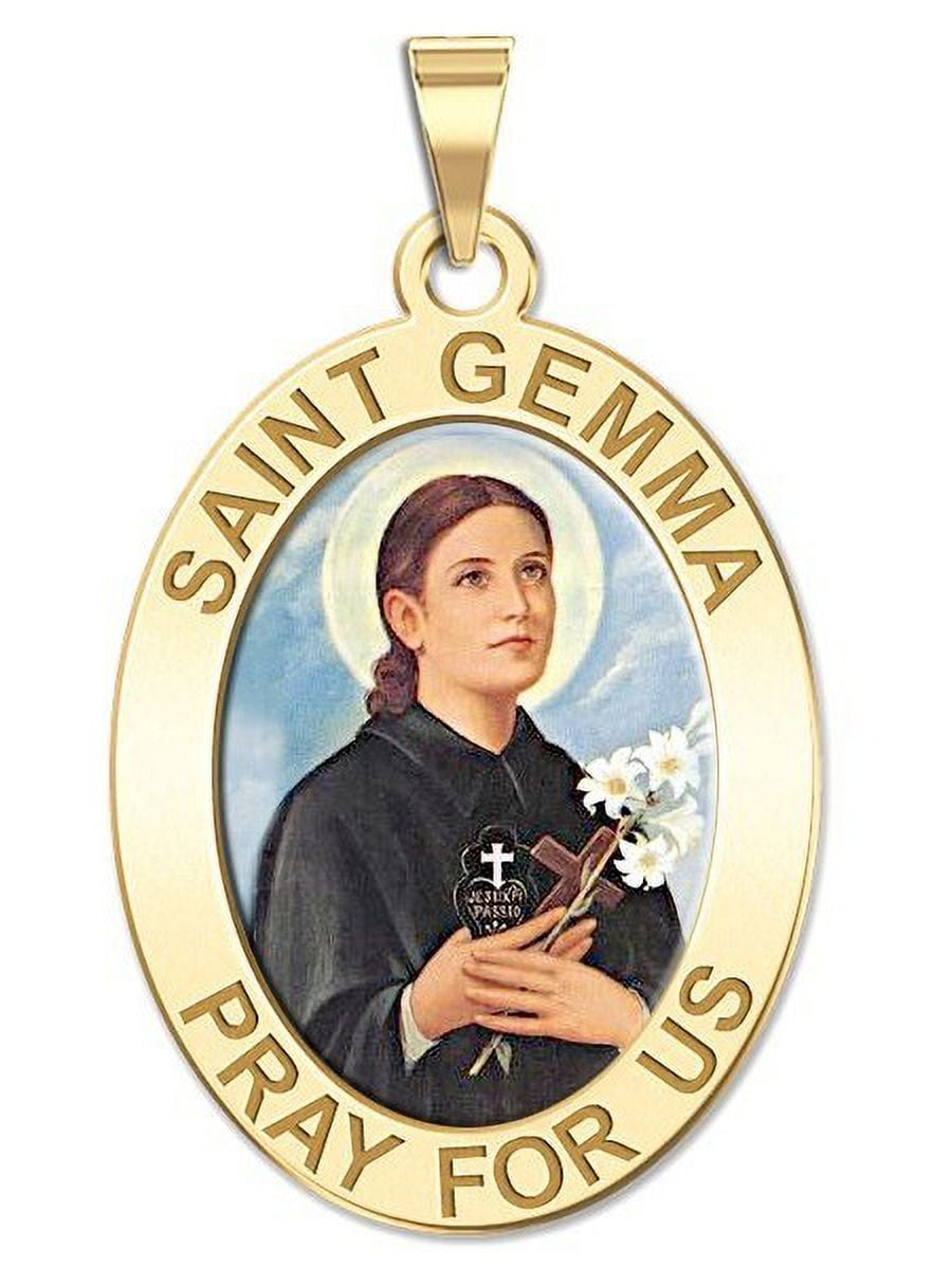 PicturesOnGold.com Saint Gemma Galgani Oval Medal Female Adult - Round ...