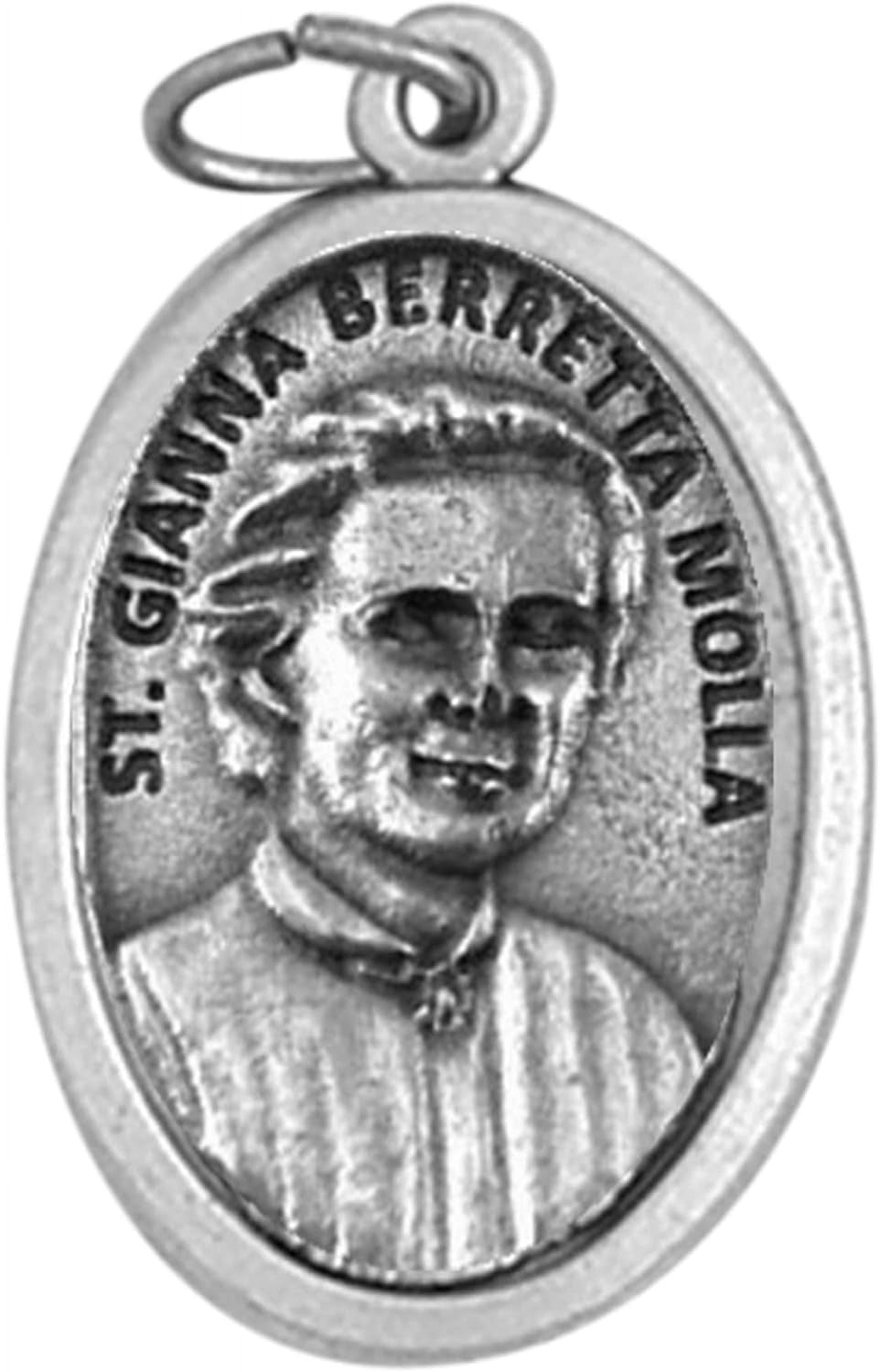 Saint Gianna Molla Patron of Pediatricians Medal Blessed Prayer Card ...