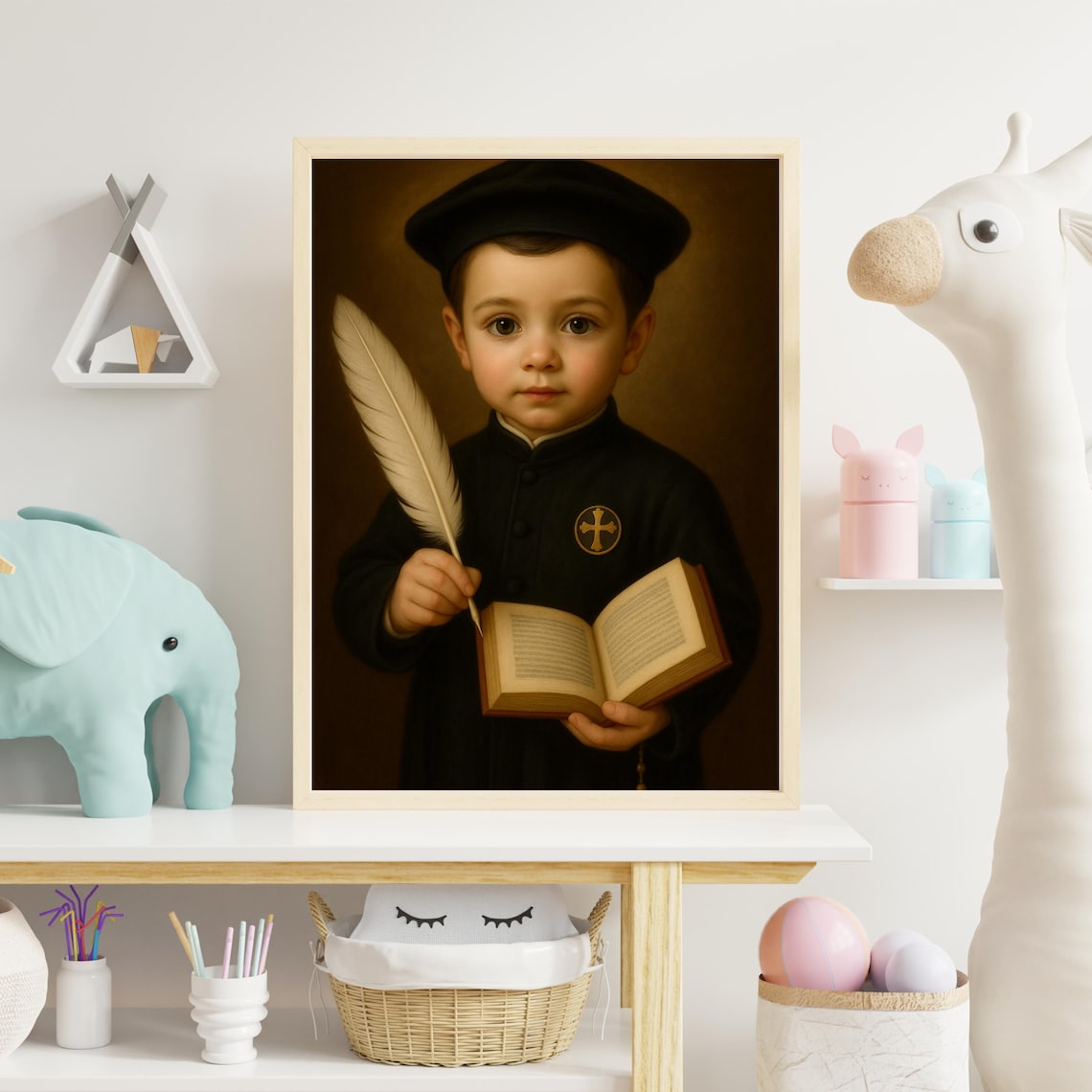 Saint Ignatius Art Print: Baby Saint Ignatius Of Loyola Catholic ...