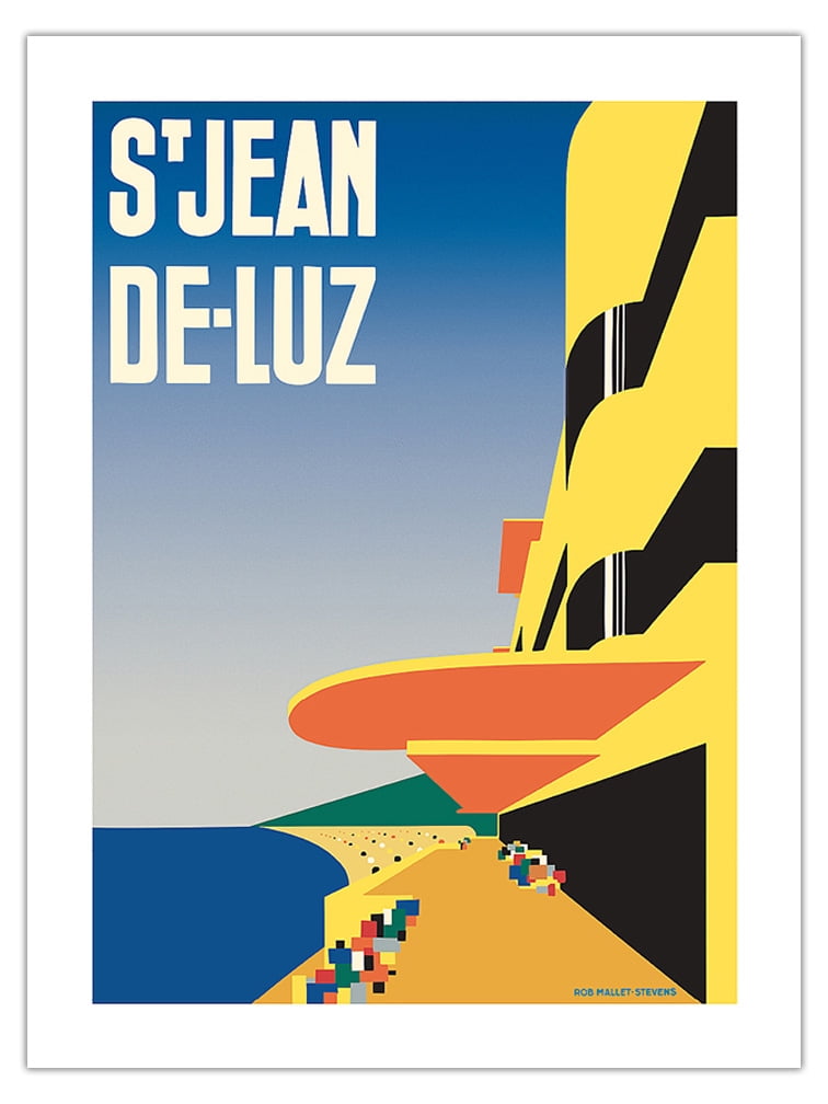 Saint-Jean-de-Luz France - Basque Country - Vintage Travel Poster by ...