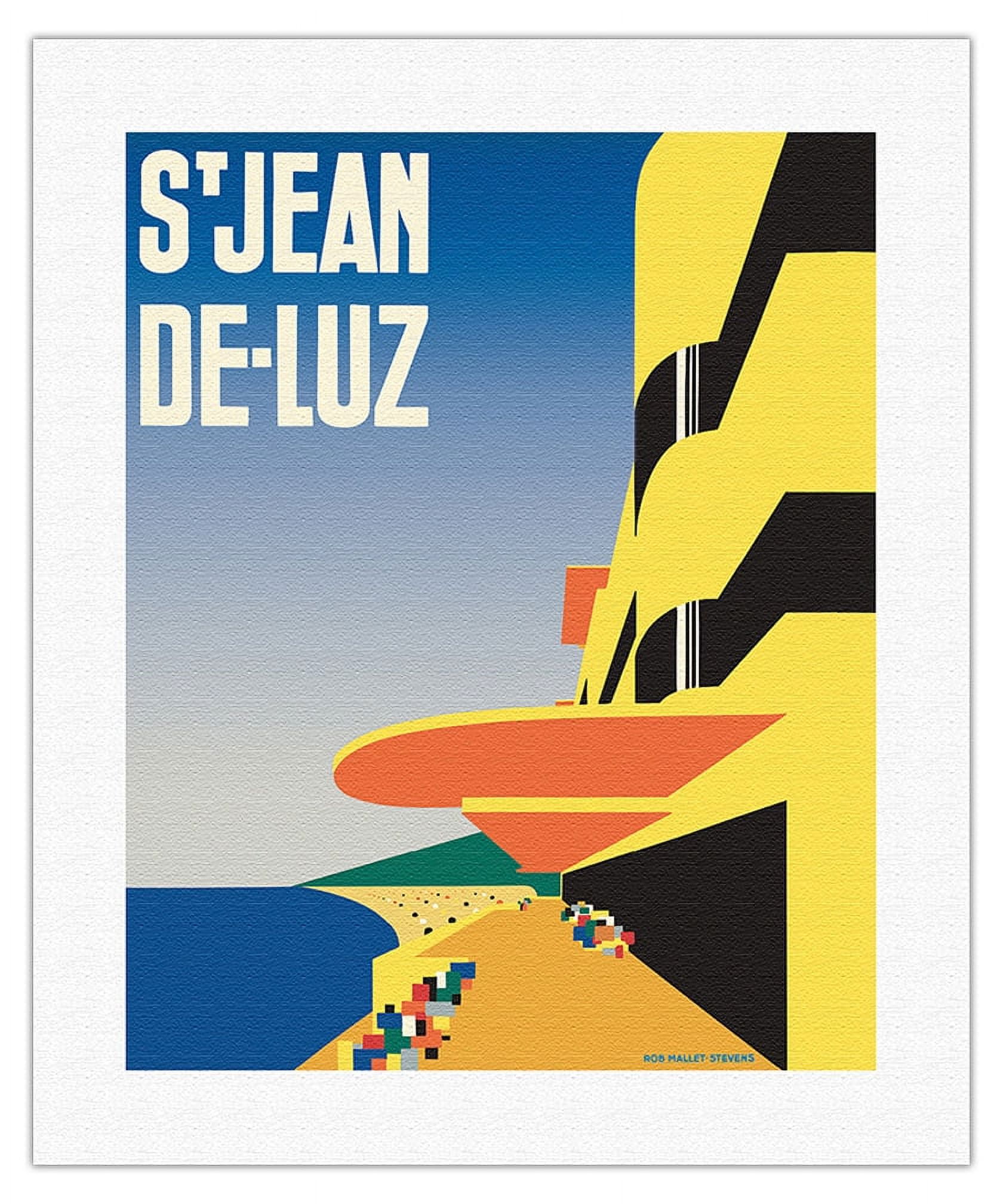 Saint-Jean-de-Luz France - Basque Country - Vintage Travel Poster by ...